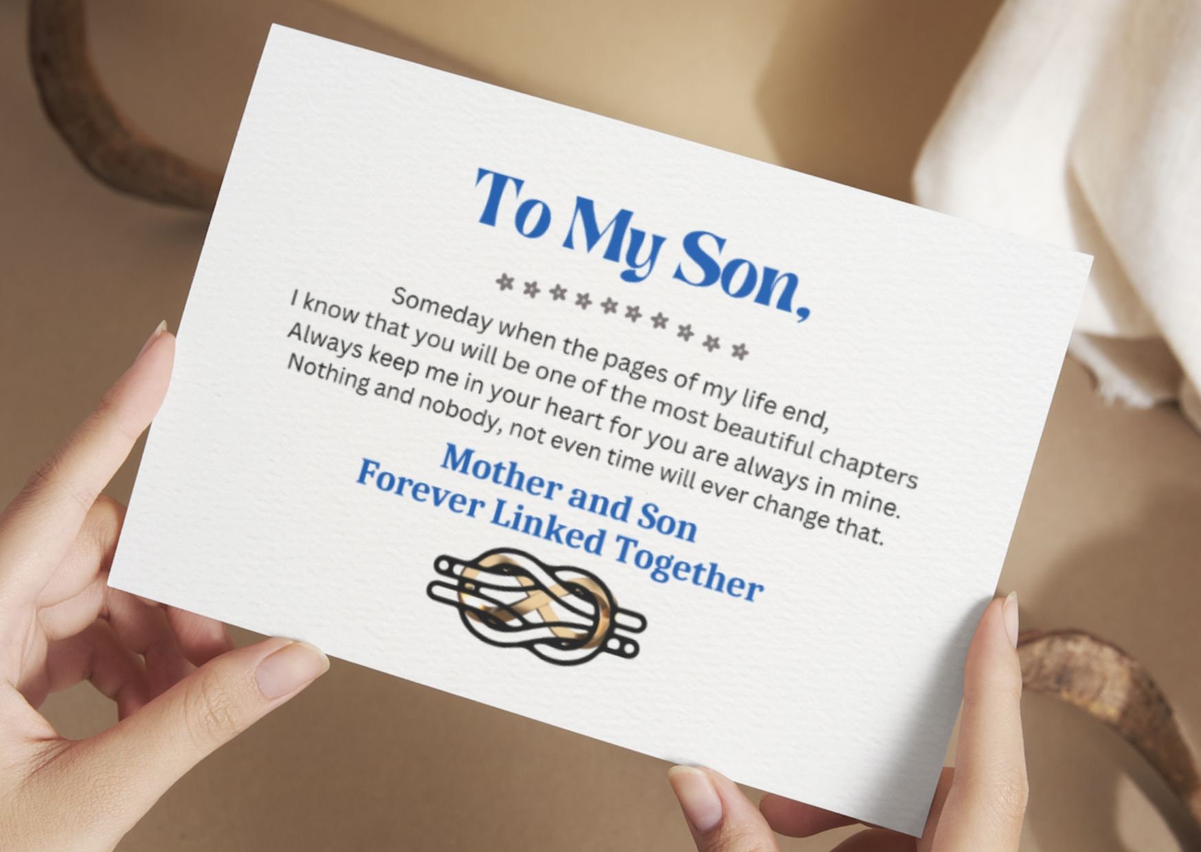 To My Son Printable Card From Mom, Birthday Gift From Mom for Son ...