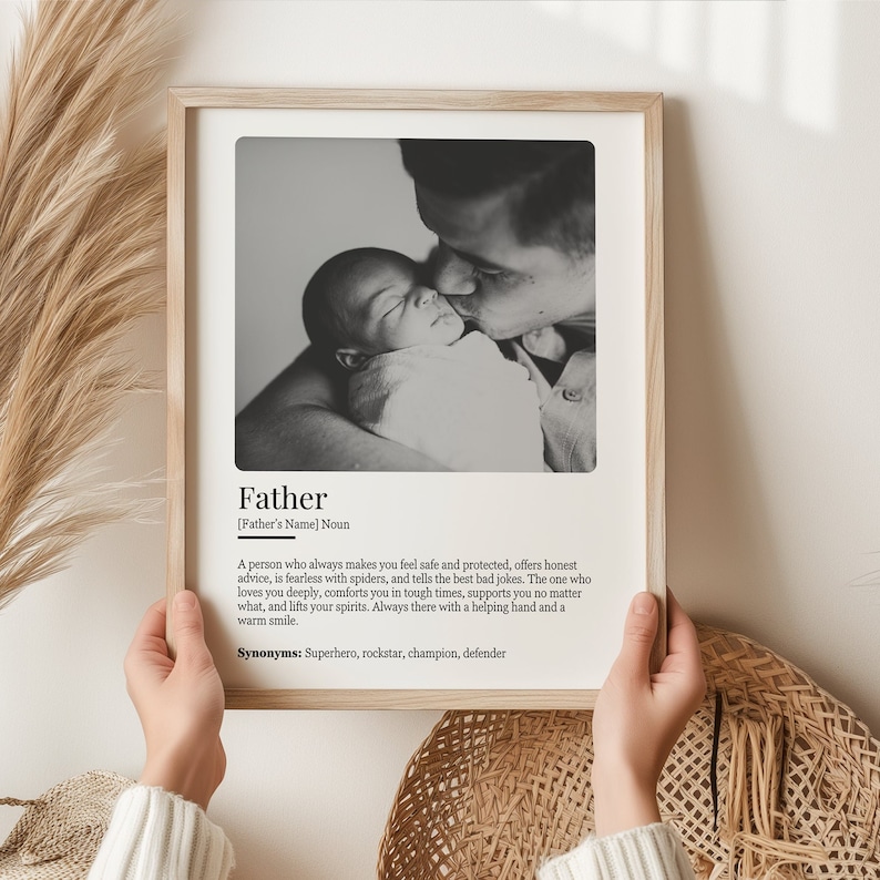 Personalized Dad Definition Print Gift From Daughter, Father Definition ...