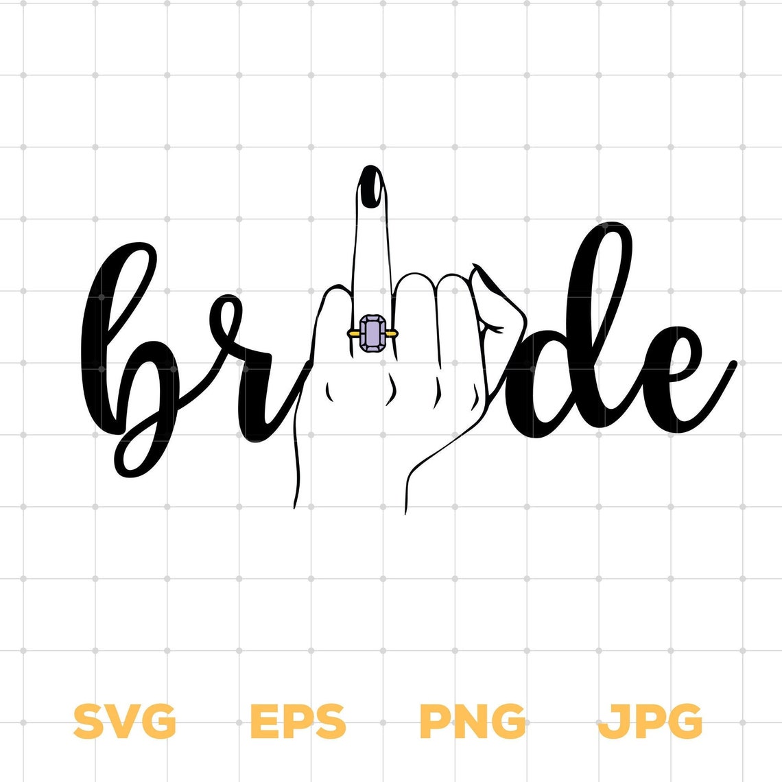 Bride Svg, Wedding Finger Svg, Engaged Finger Svg, Wifey Diamond Ring ...