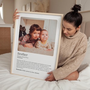 Personalised Brother Definition Printable Wall Art Digital, Brother ...