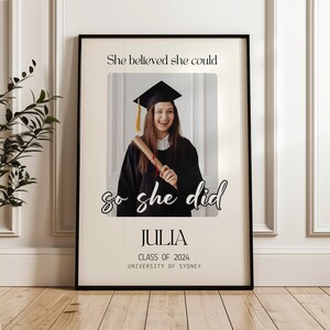 Personalized Photo Graduation Welcome Sign DIGITAL Wall Art Graduation ...