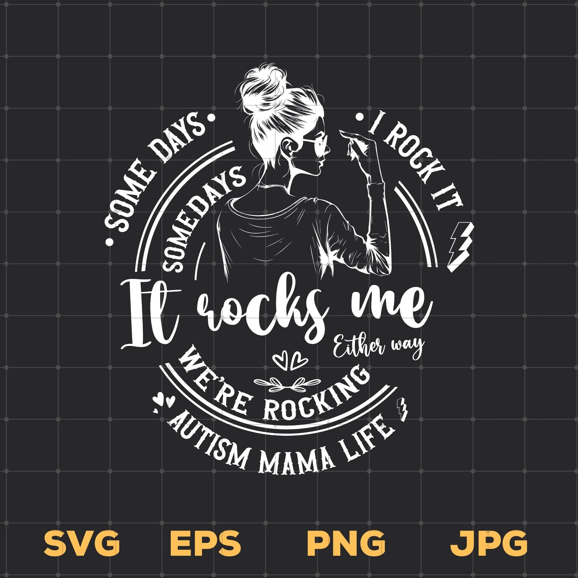 Autism Mama Svg Autism Mom Png Sublimation Design Autism Life - Etsy