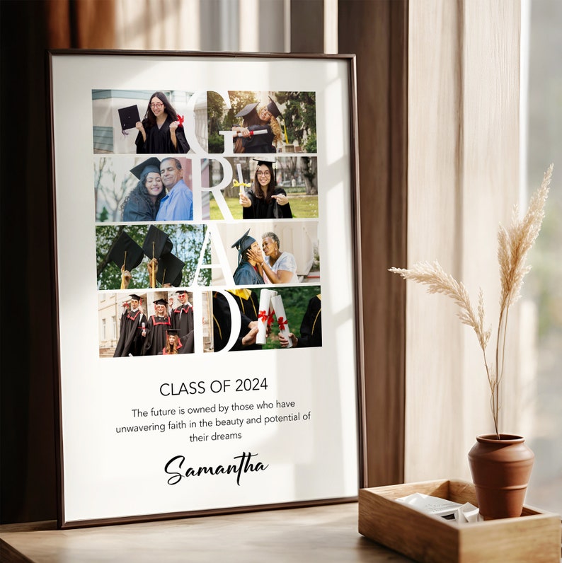 Personalized Graduation Photo Collage: Class of 2025, Graduation Party ...