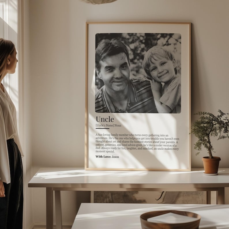 Personalised Uncle Definition Printable Wall Art Digital Download, Gift ...