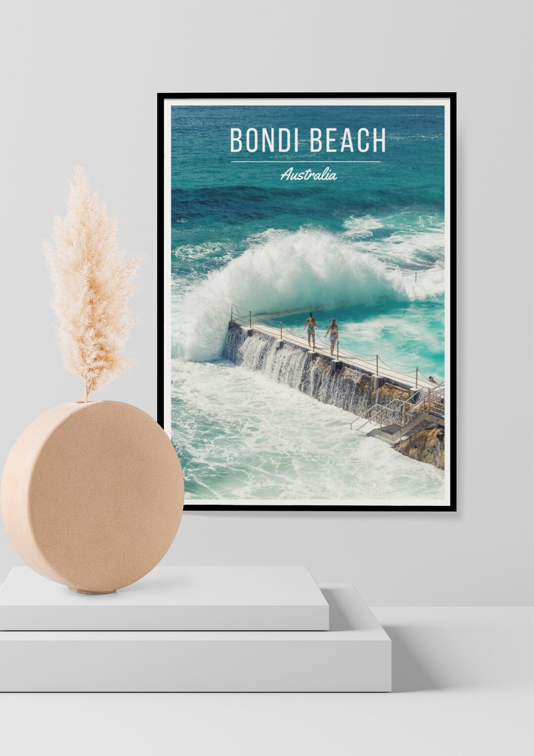 Bondi Beach Posters Poster Set Unframed Poster Kitchen Decor Wall Art ...