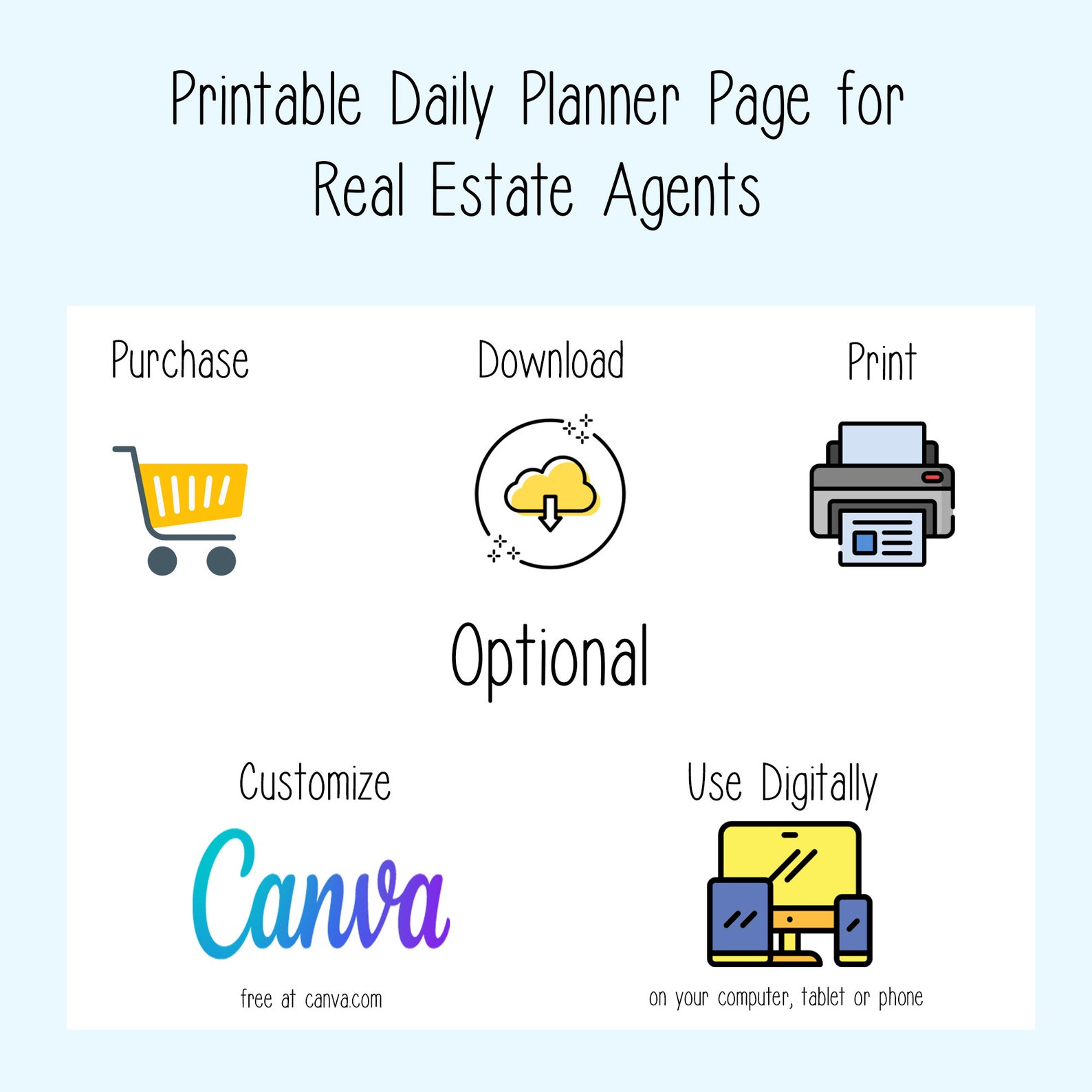 Real Estate Daily Planner Page Ninja Realtor Instant - Etsy