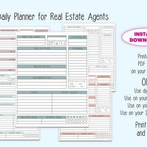 Real Estate Daily Planner Page Ninja Realtor Instant Digital Download ...