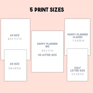 Daily Planner Template Printable Inserts Pages Undated Planners for ...