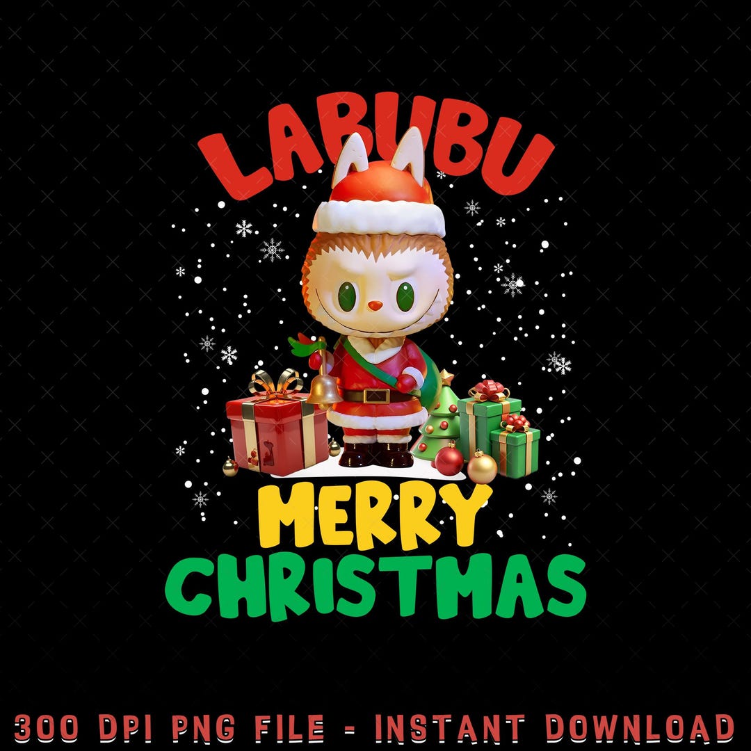 Buy Cute Labubu Christmas Png, Cute Labubu Monster Shirt, Labubu Lover ...