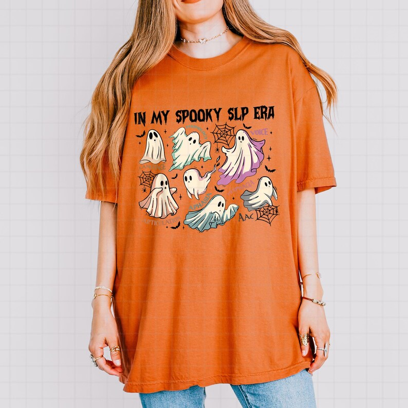In My Spooky SLP Era PNG, Halloween Ghost Nurse Shirt, Therapist ...