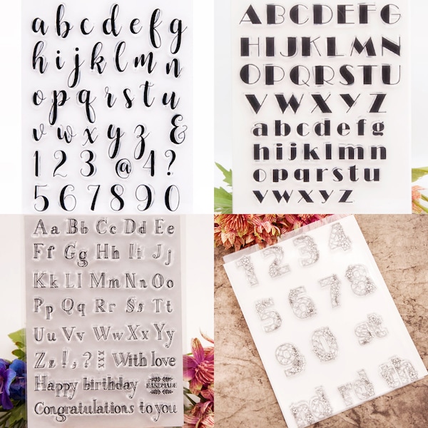 Clear Alphabet Stamps - Etsy