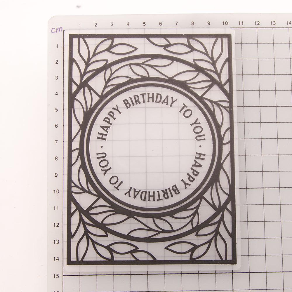 Embossing Folder - Happy Birthday Card Making - Etsy