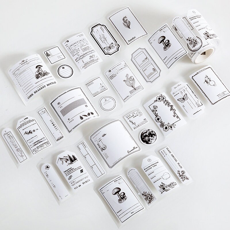 Writable Die Cut Paper Tape | Cute Planner Tape, Scrapbooking, Bullet ...