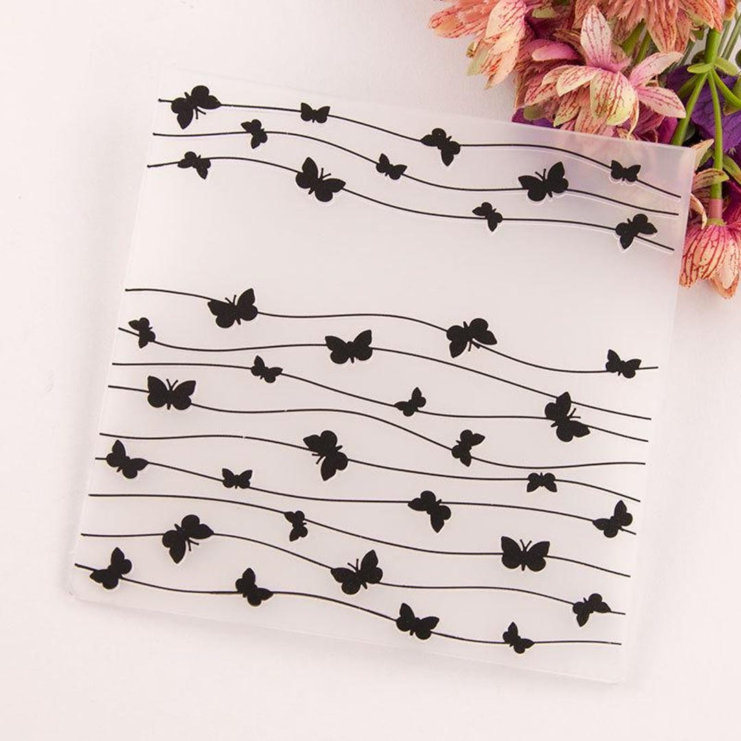 Embossing Folder - Roses' Garden Butterfly Card Making - Etsy