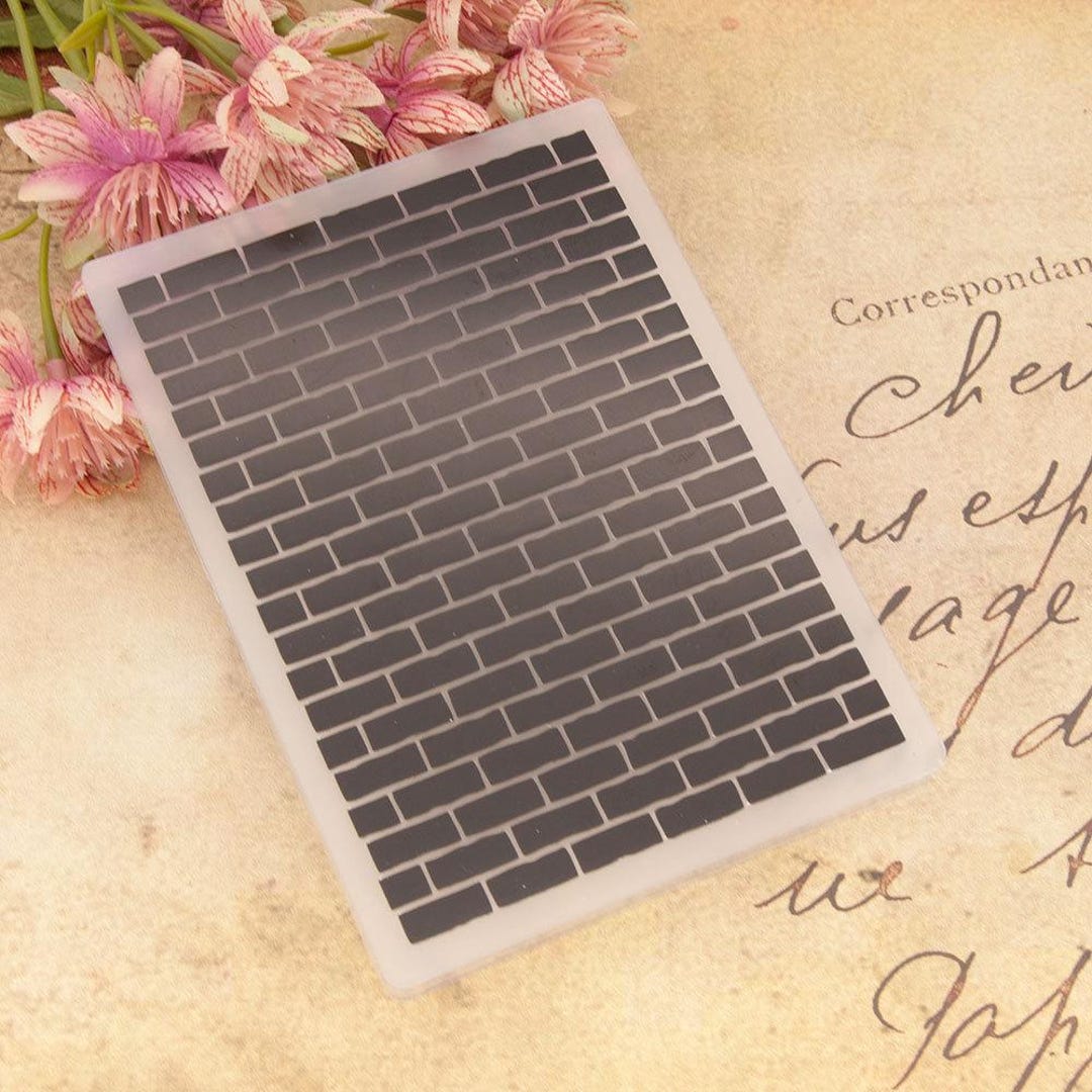 Embossing Folder - Brick Wall Card Making - Etsy