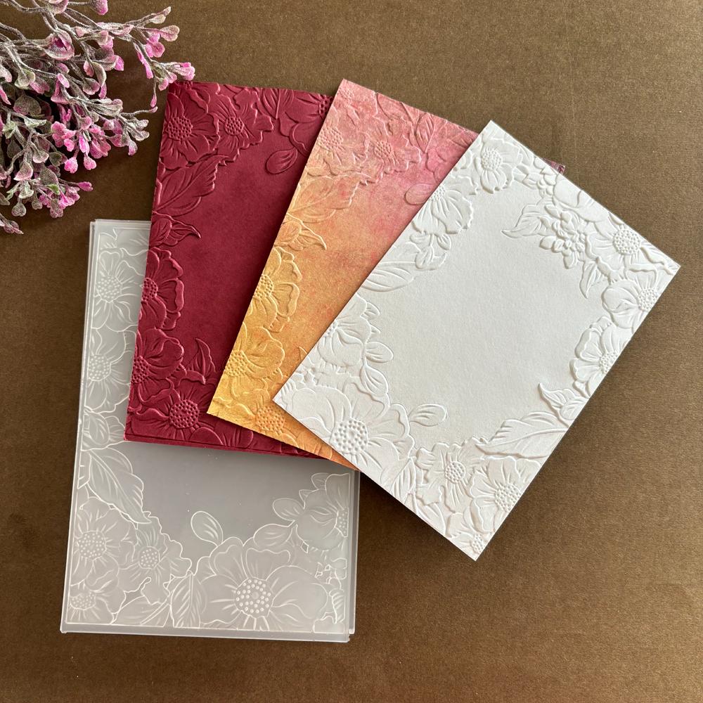 Embossing Folder - Botanical Leaf Holiday Greeting Card Making Craft - Etsy