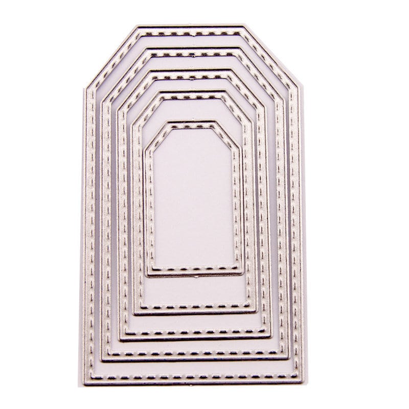 3D Gift Tags Bookmarks Metal Cutting Dies Scrapbooking Floral Steel ...