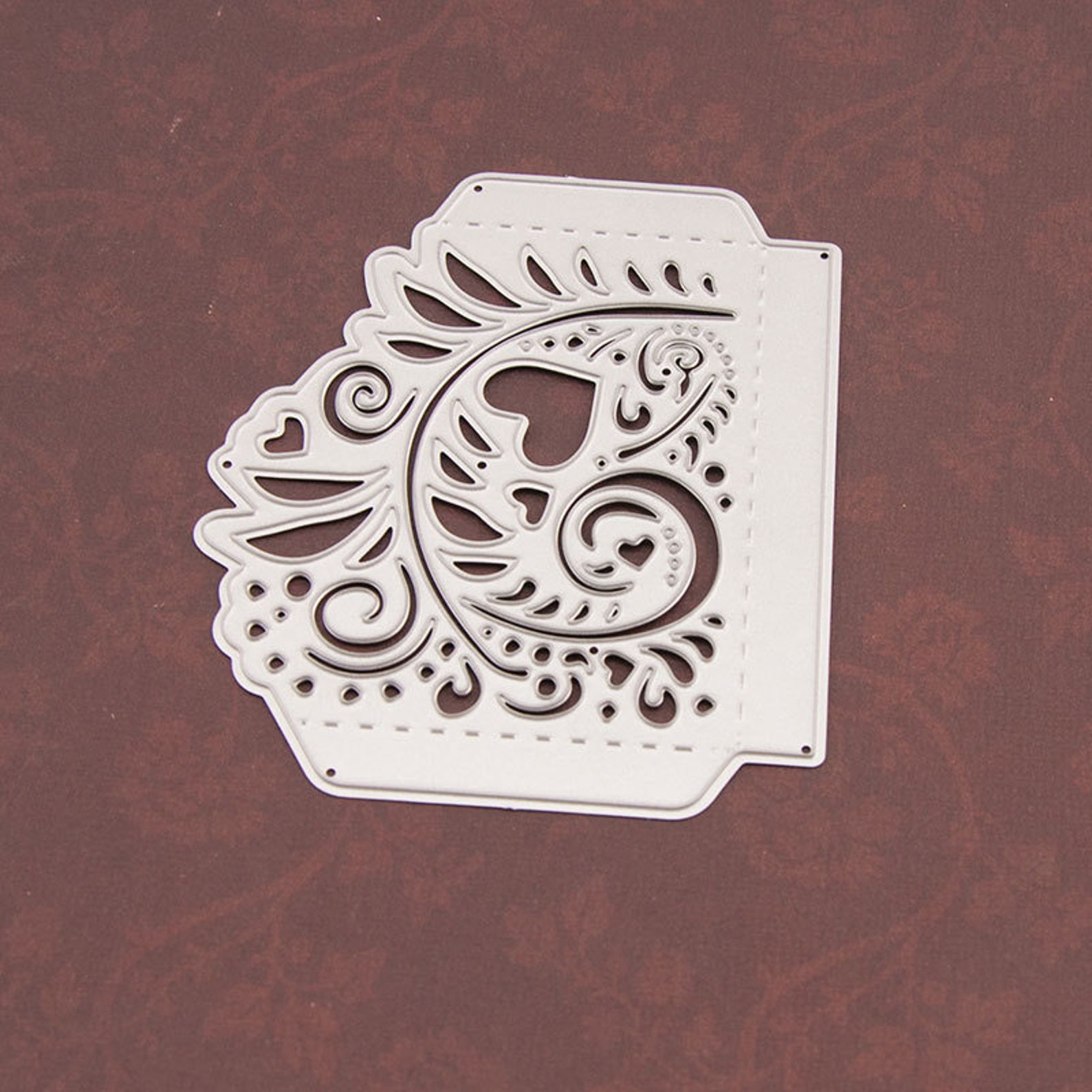 3D Journal Pocket Metal Cutting Dies Scrapbooking Floral Steel Craft ...