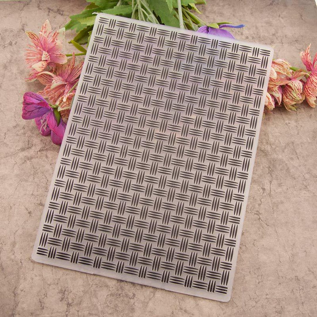 Embossing Folder - Square Pattern Card Making - Etsy