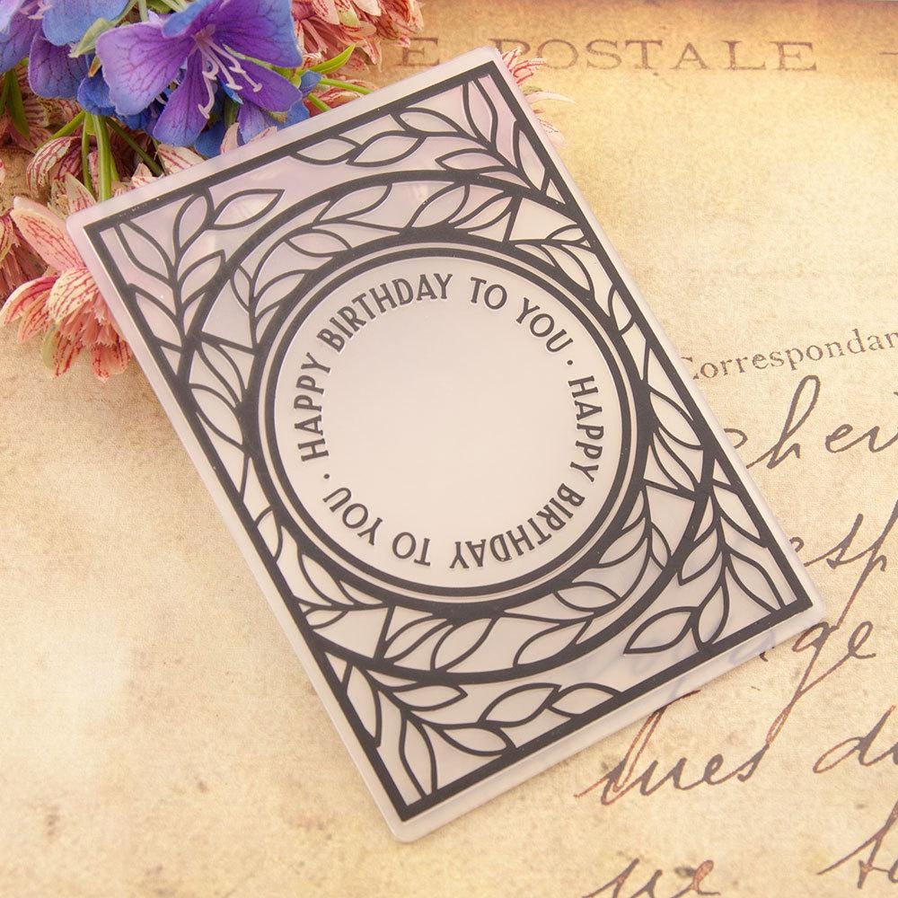 Embossing Folder - Happy Birthday Card Making - Etsy