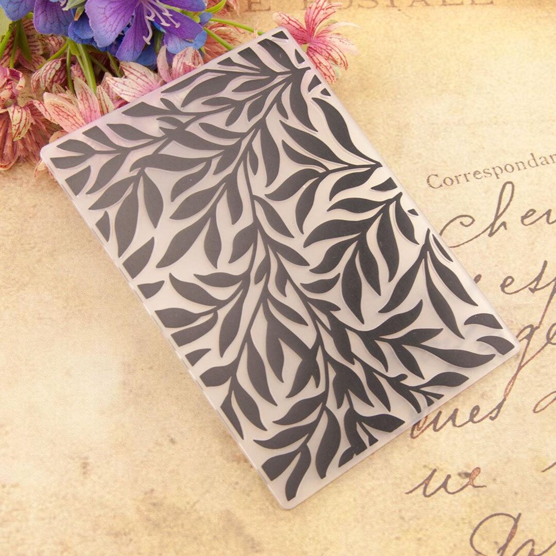 Embossing Folder - Leaf Forest Card Making - Etsy