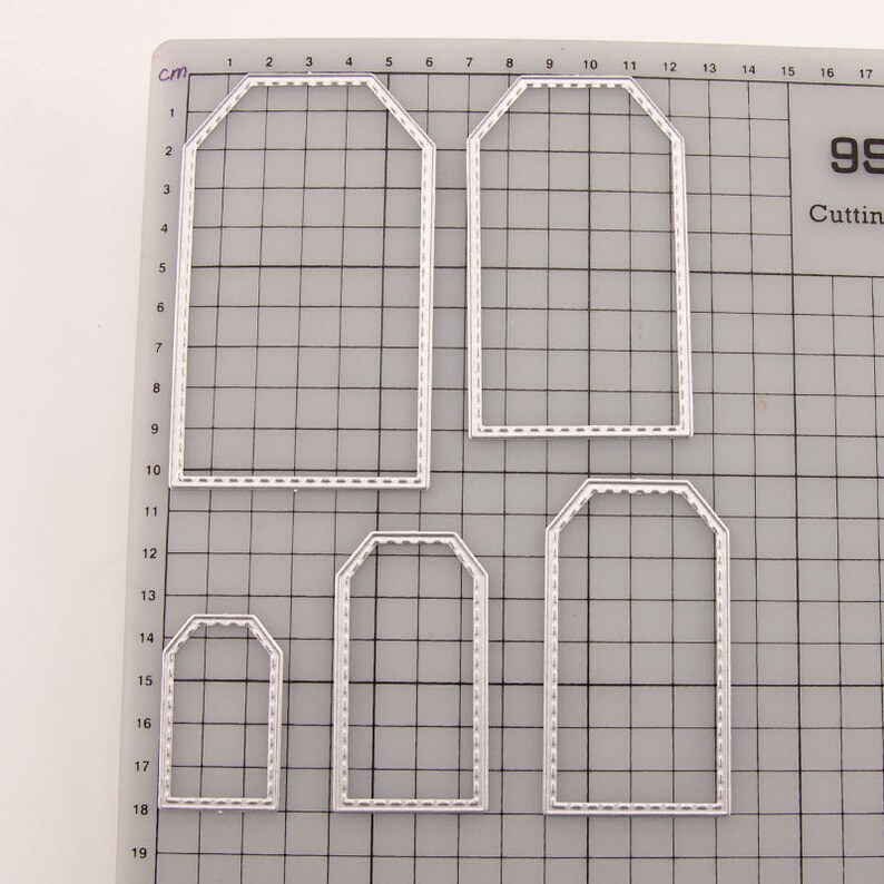 3D Gift Tags Bookmarks Metal Cutting Dies Scrapbooking Floral Steel ...