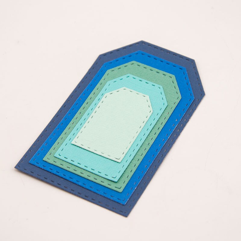 3D Gift Tags Bookmarks Metal Cutting Dies Scrapbooking Floral Steel ...