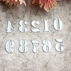 3D Capital Letters and Numbers Metal Cutting Dies Scrapbooking Floral ...