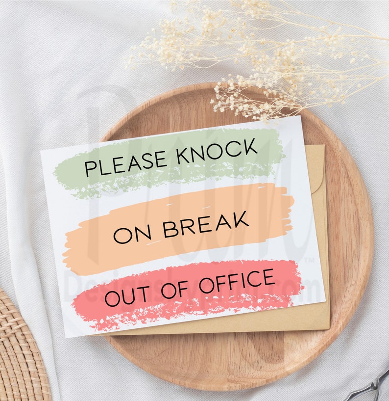 Please Knock on Break Printable Sign Instant Download in - Etsy