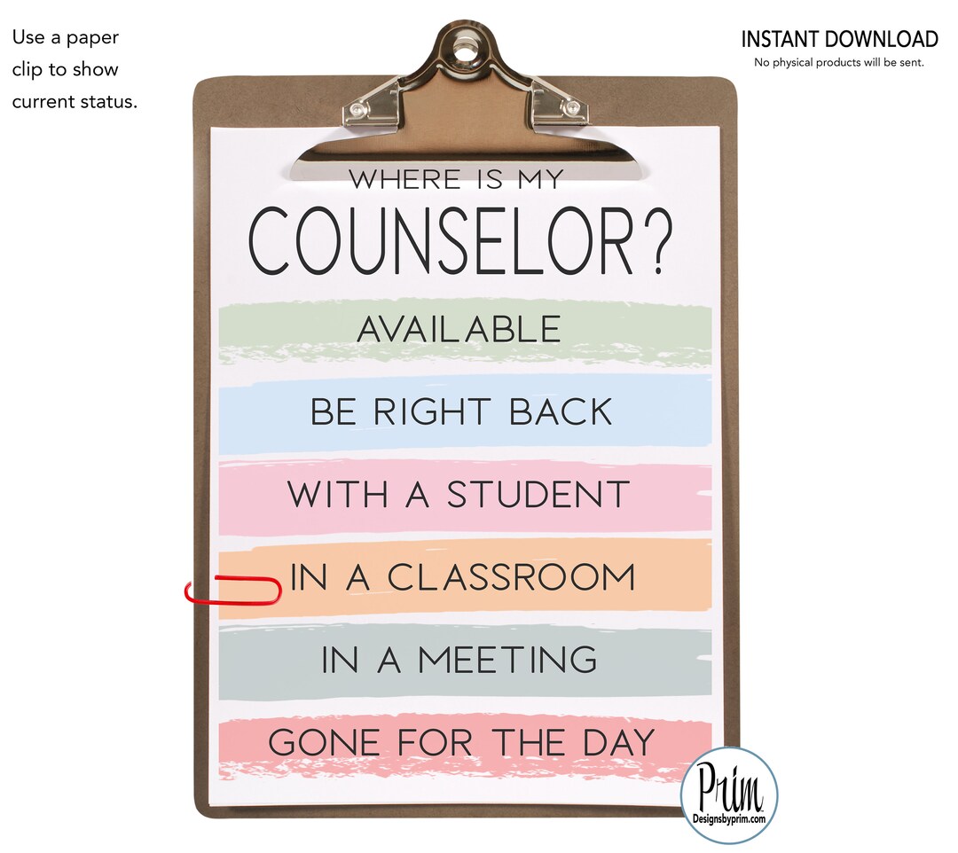 Counseling Office Sign, School Counselor Sign, Teacher Sign, School ...