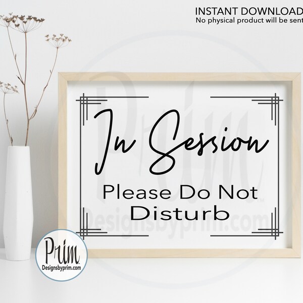 In a Meeting Sign Printable - Etsy