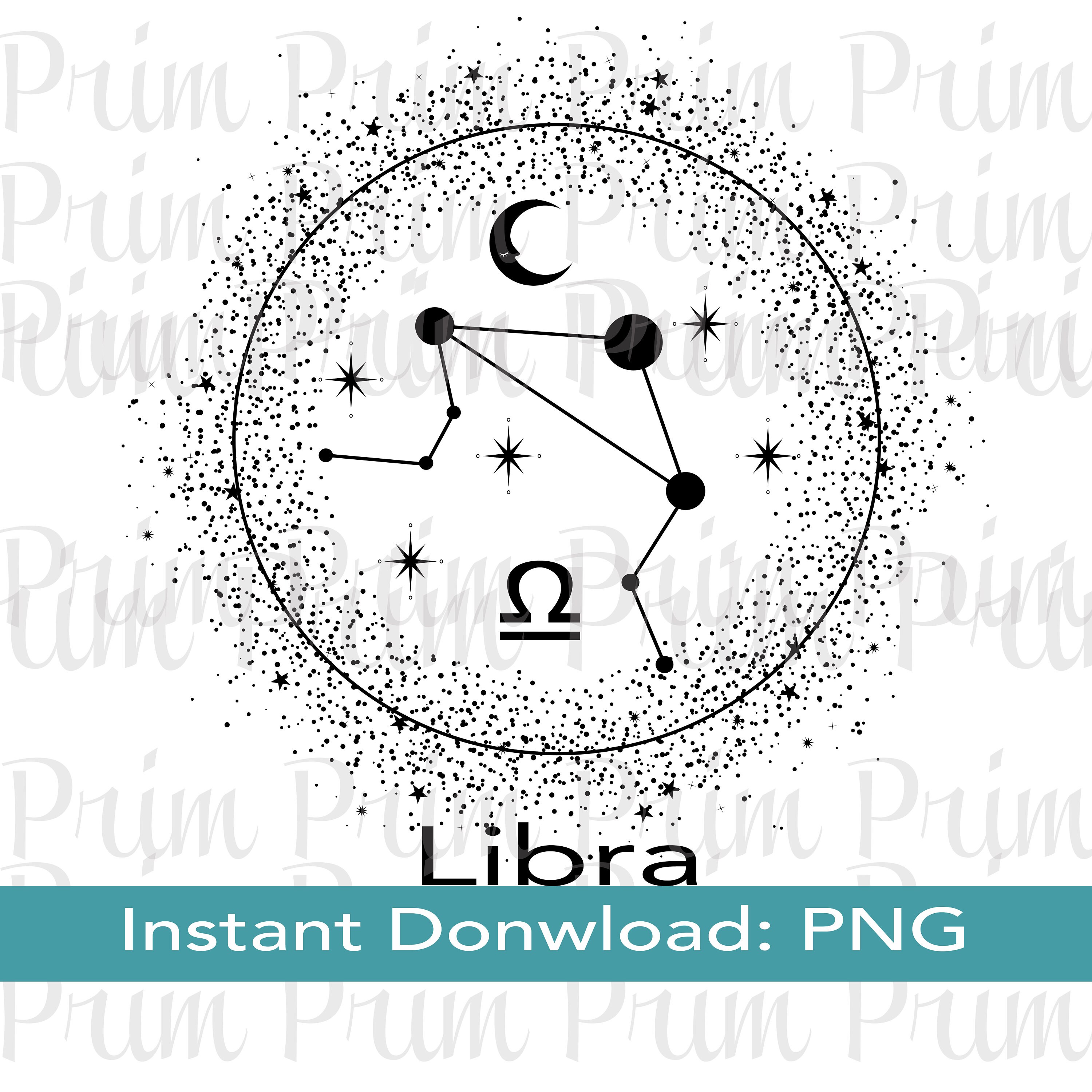 Libra Constellation Zodiac SVG PNG Astrology Horoscope 12 - Etsy