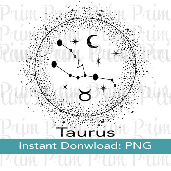Taurus Constellation Zodiac SVG PNG Astrology Horoscope 12 - Etsy