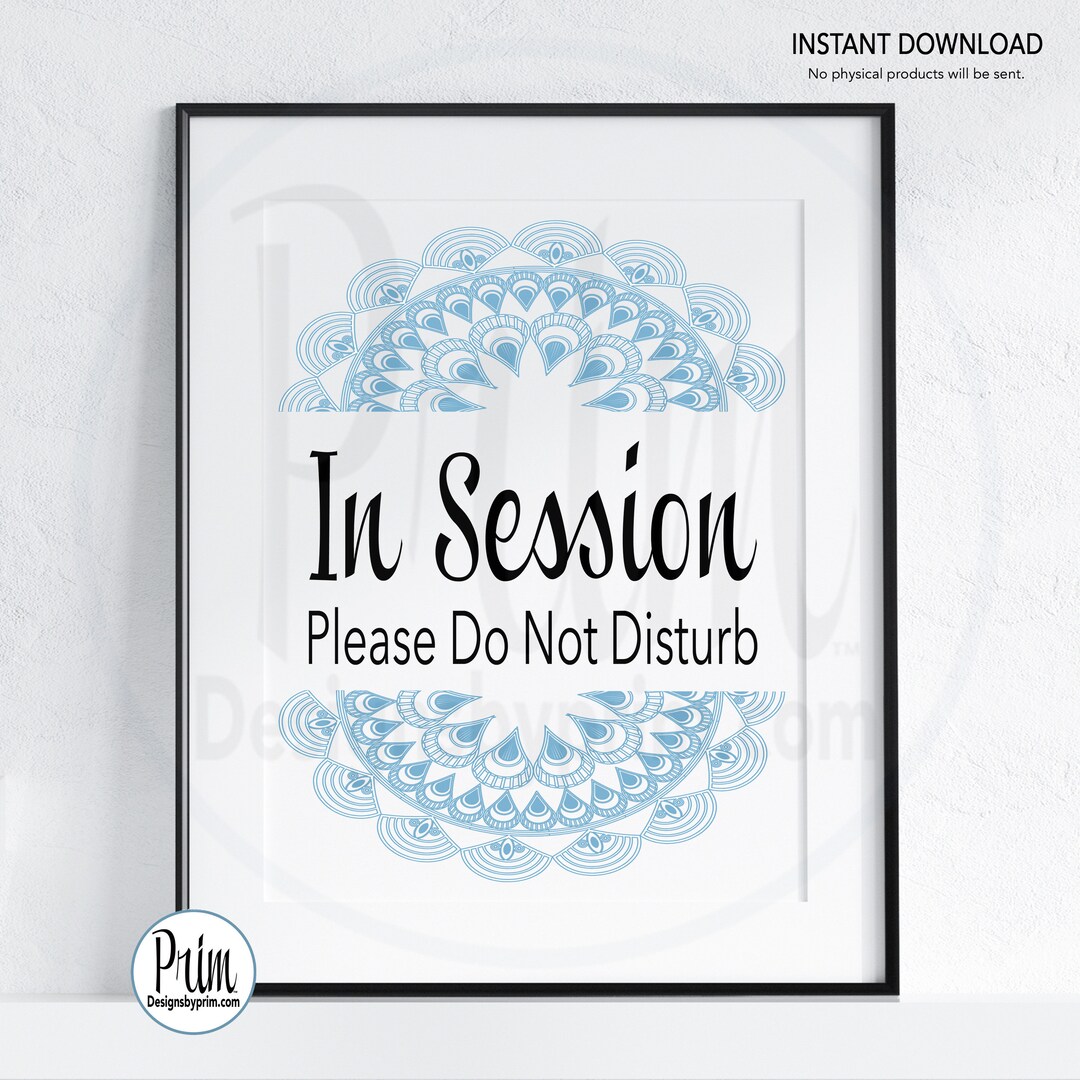 In Session Please Do Not Disturb Printable Sign in Progress Service in ...