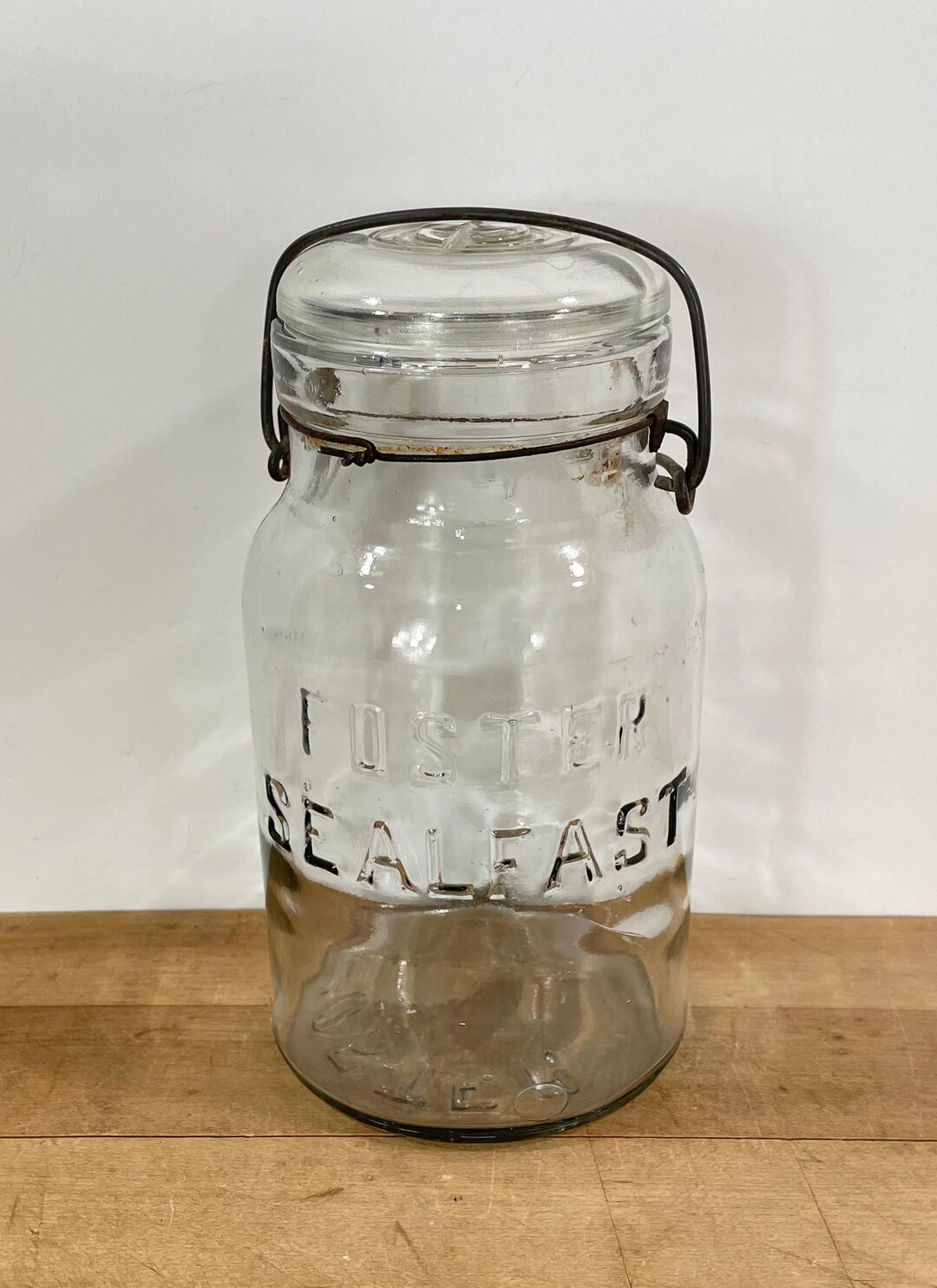 Foster Sealfast Bail Wire Clear Glass 1 Quart Canning / Ball / Mason ...