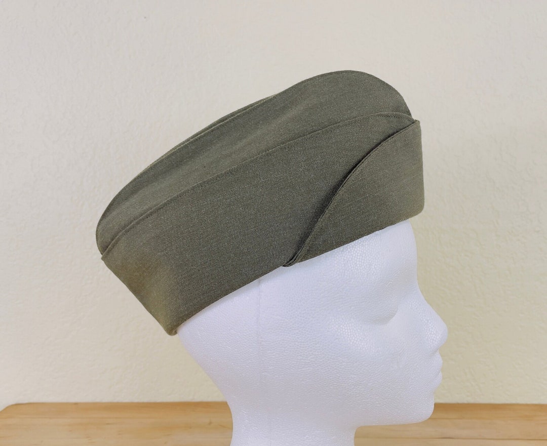 Garrison Cap, Green Wool Poly DSCP Valor Collection Man's Garrison Cap ...