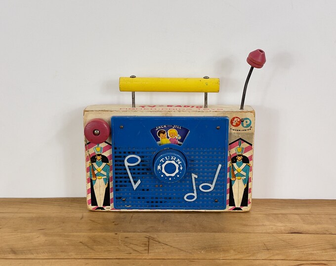 Fisher-price Jack and Jill Radio Toy, Working Tv-radio, Made in USA ...