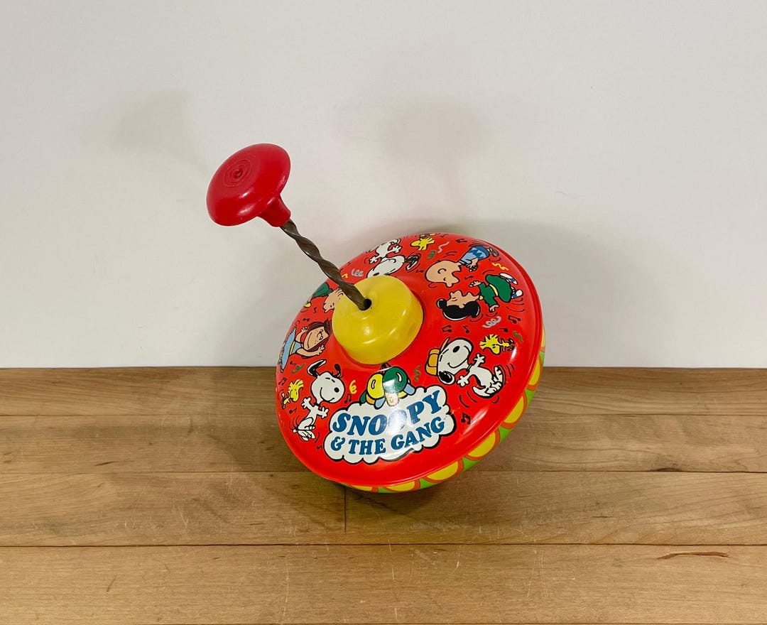 Metal Snoopy and the Gang Spinning Top by Ohio Art - Etsy