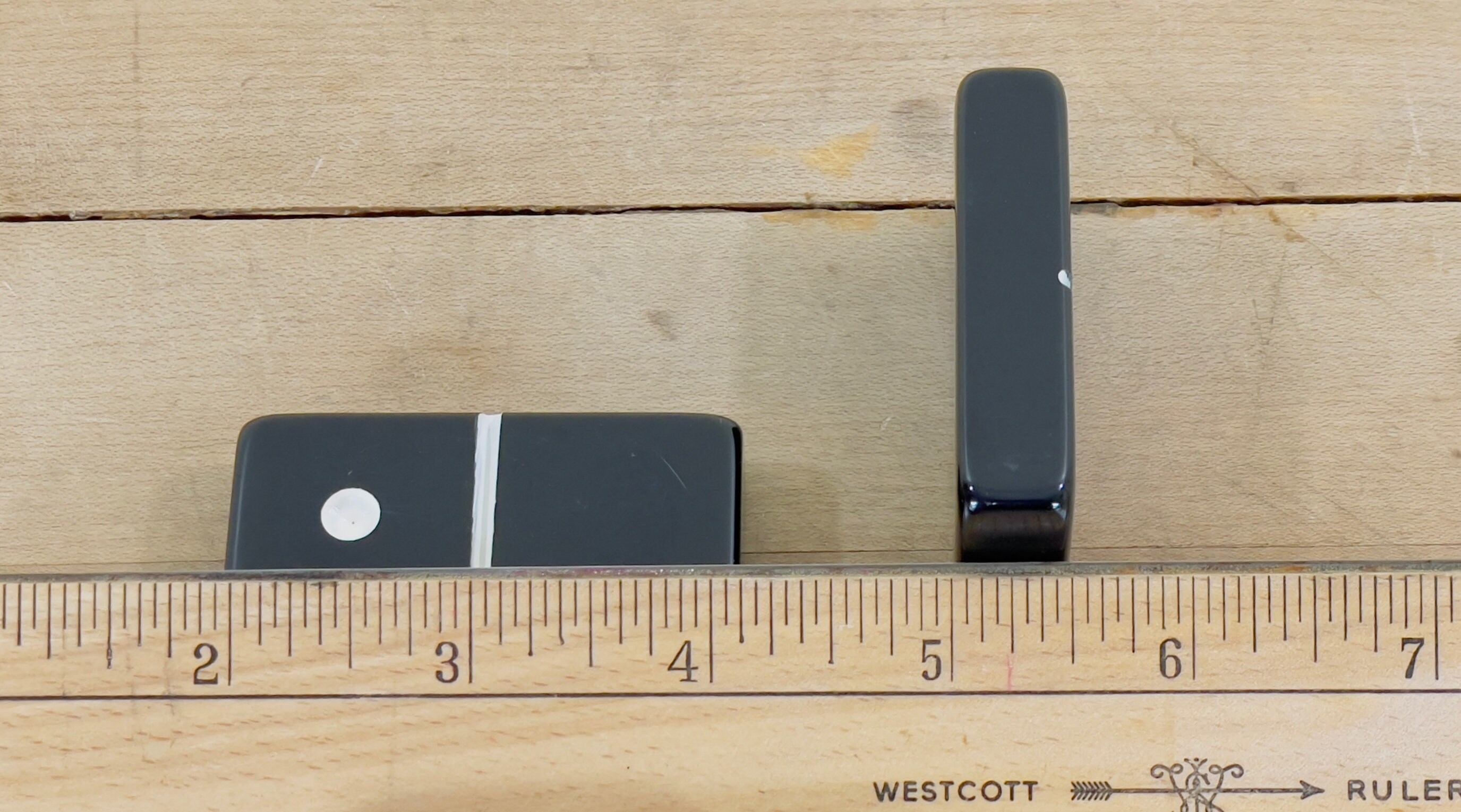 Vintage Puremco Black Jumbo Size Giant Face Marblelike Super Thick ...