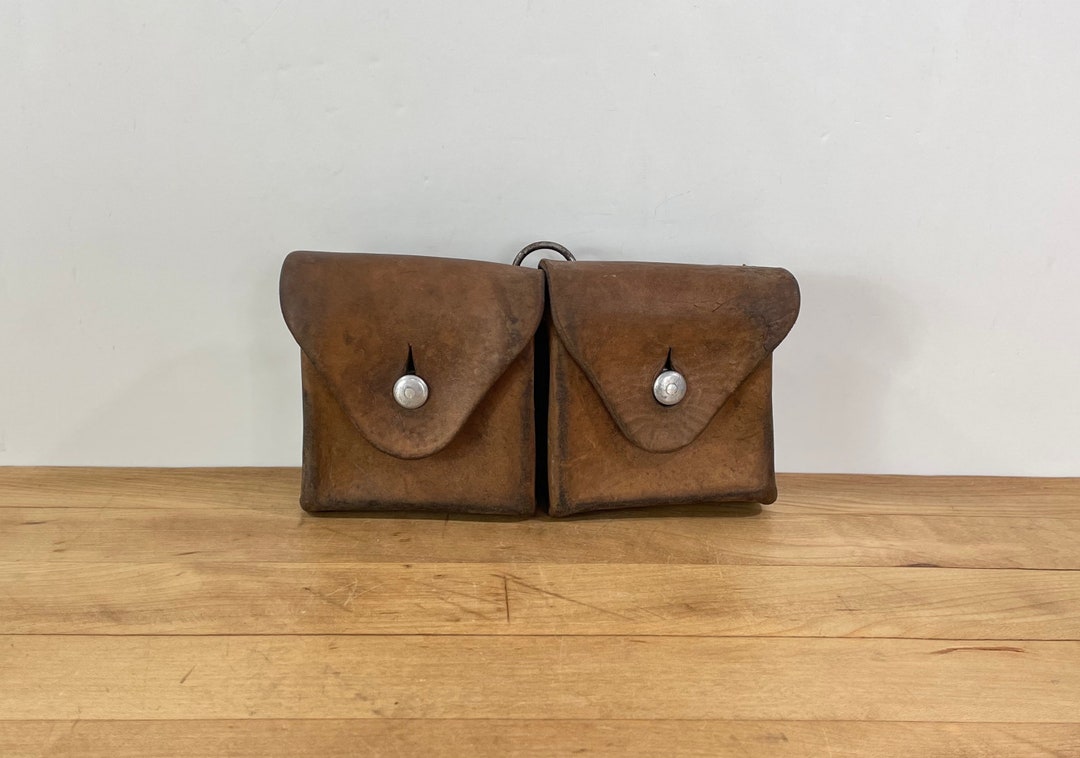 Brown Leather Ammo Pouch, Swiss Army K31 Belt Pouch - Etsy