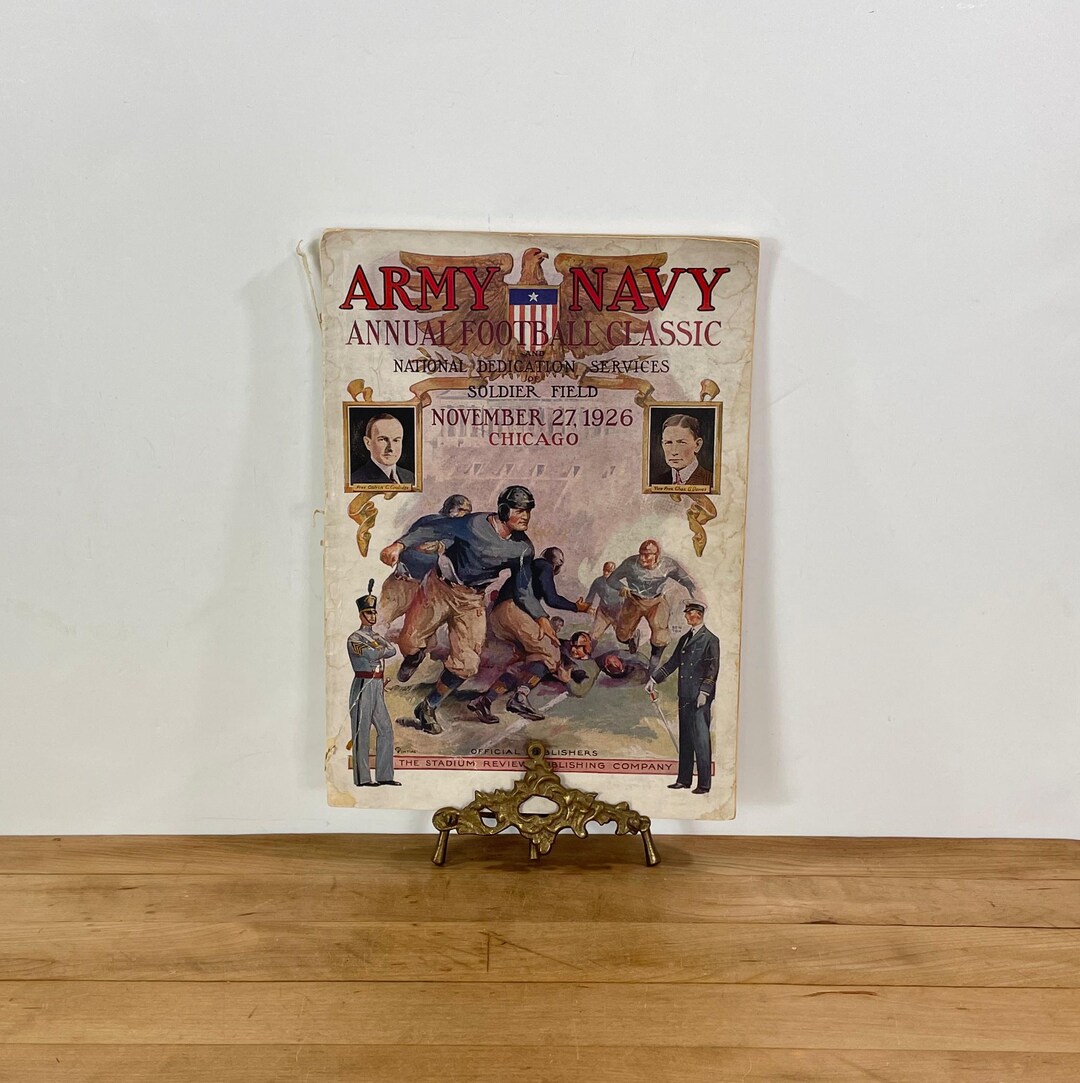 1926 Army Navy Game Program From Soldier Field Dedication Ceremony ...