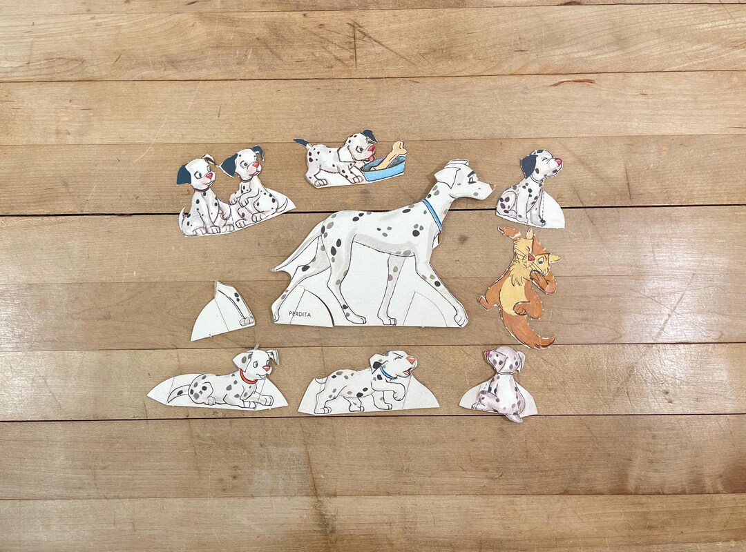 As is - Partial Authorized Walt Disney 101 Dalmations Paper Doll Set ...
