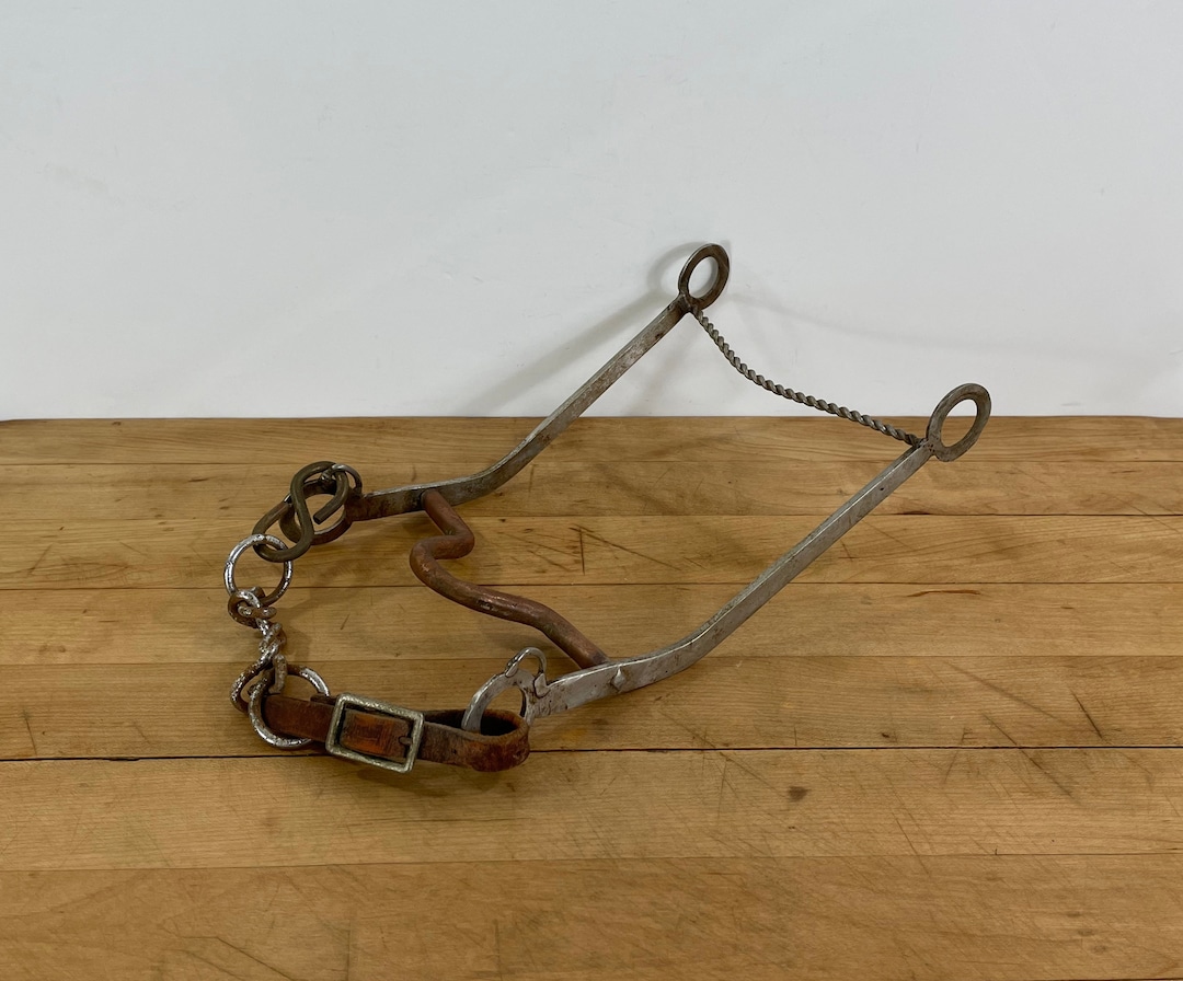 Animal Bit With Chain and Curb Strap, Horse Bit - Etsy