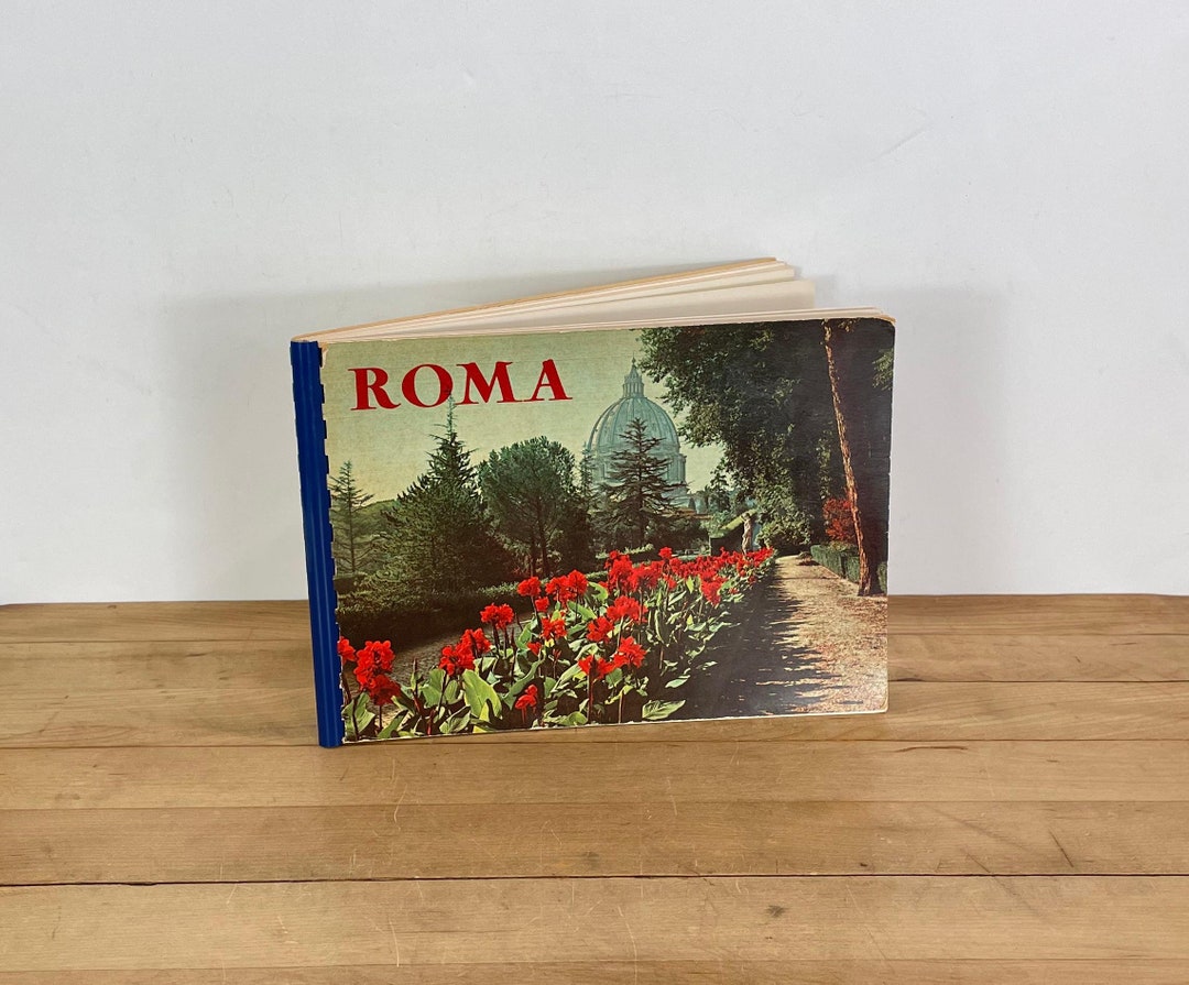ROMA Souvenir Photo Book With Blue Comb Binding, Soft Cover Italy Photo ...