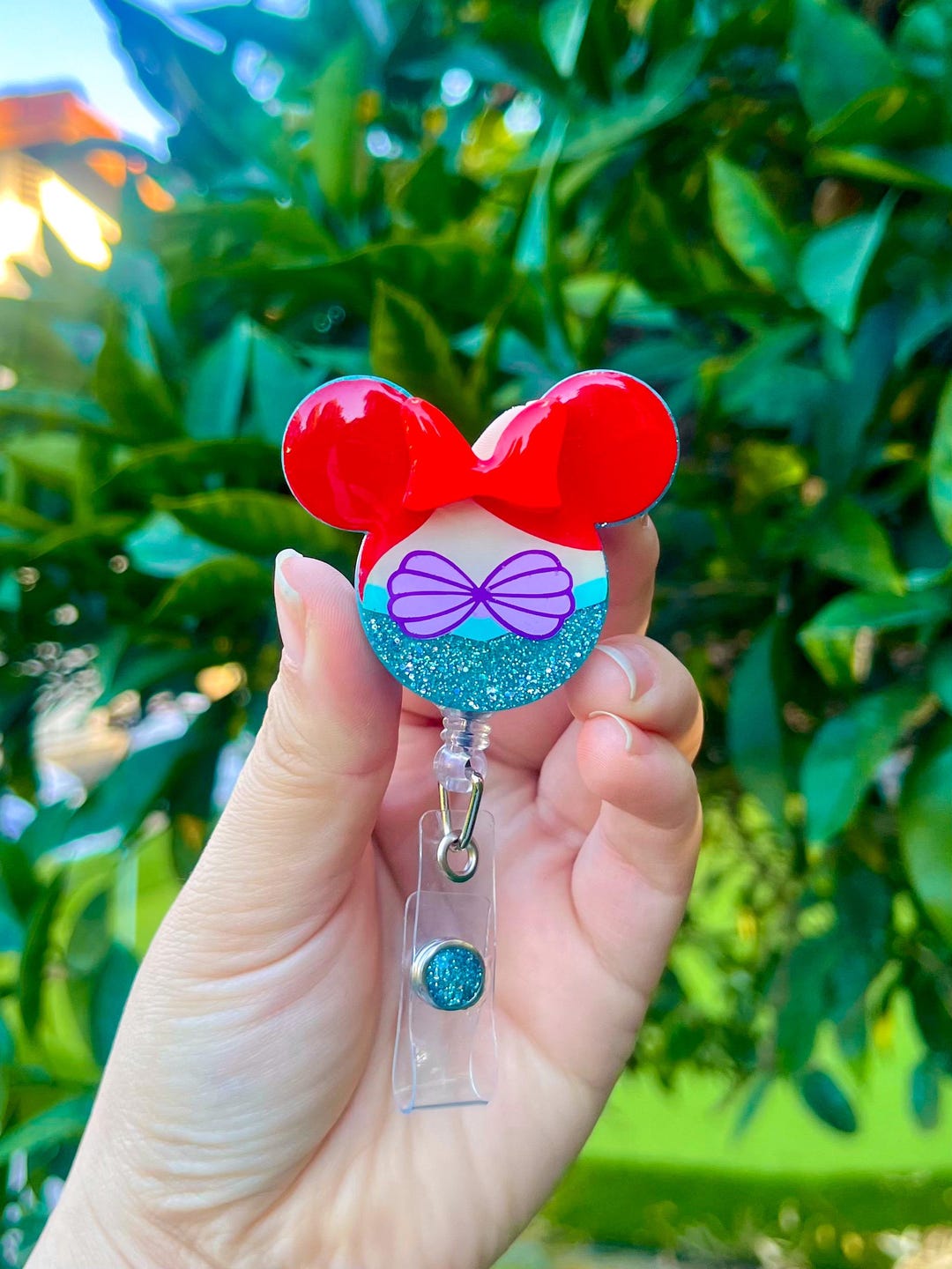 Ariel Badge Reel, Mermaid Badge Reel, Disney Badge Reel, Disney ...