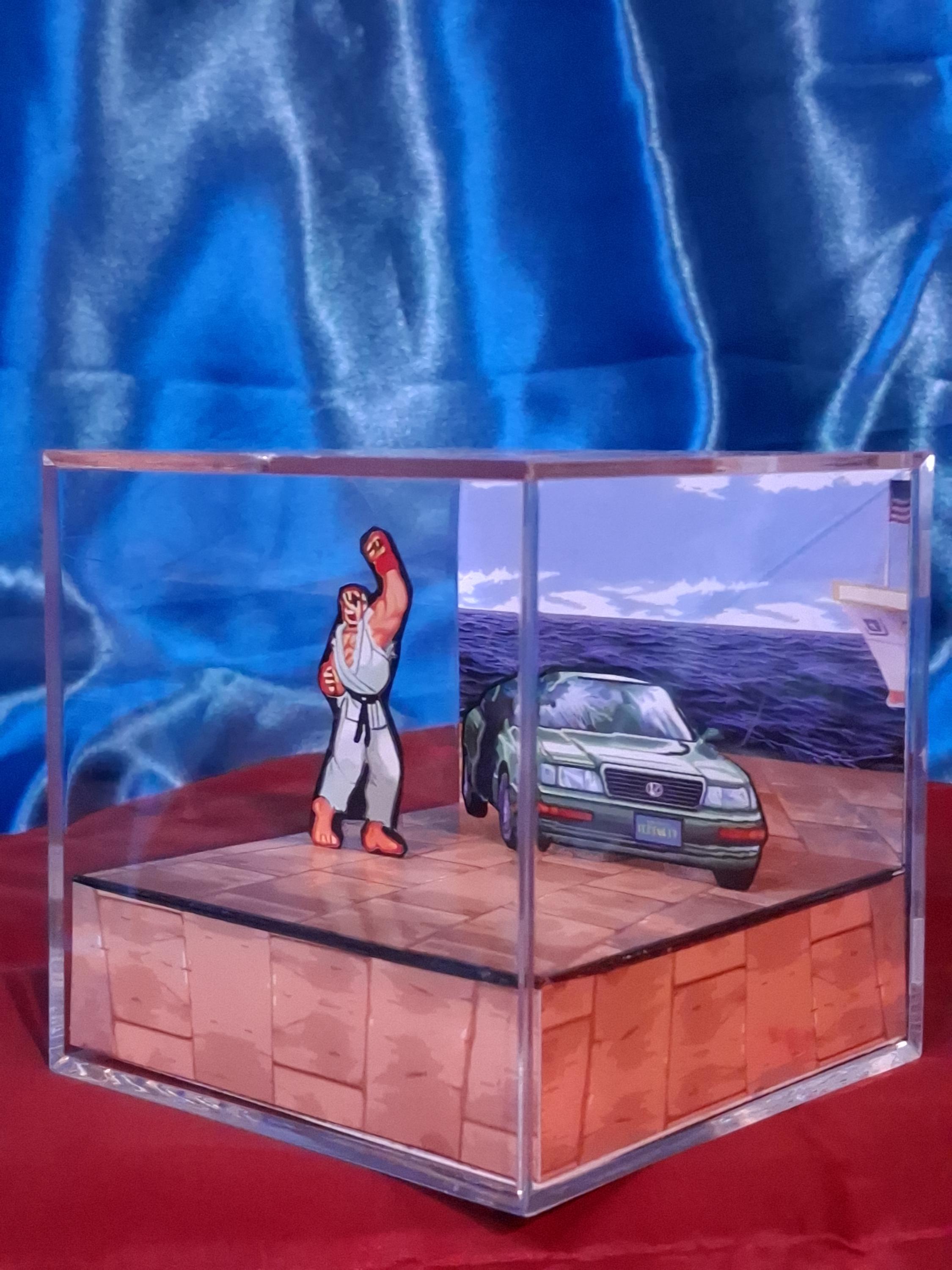 SNES Street Fighter 2 Video Game 3D Cube Diorama High-quality - Etsy