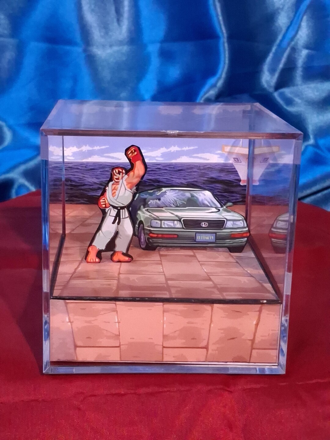 SNES Street Fighter 2 Video Game 3D Cube Diorama High-quality - Etsy