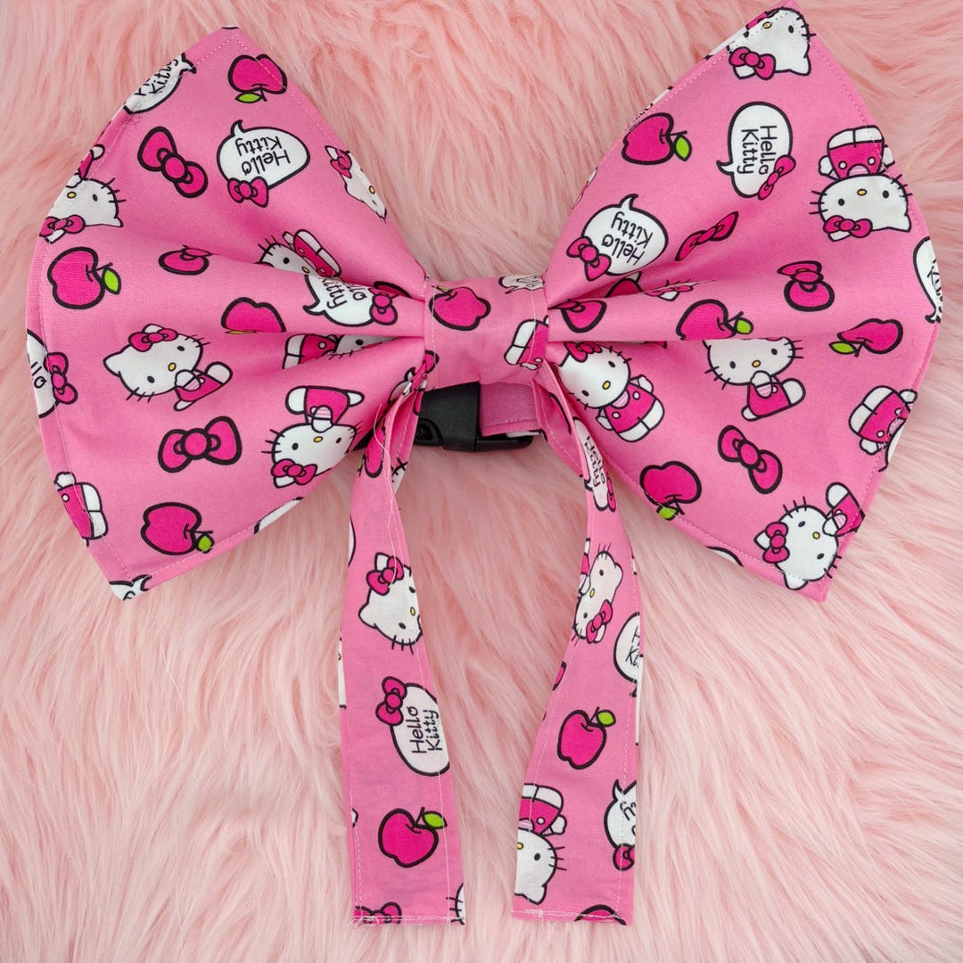 Hello Kitty Fursuit Bow Collar - Etsy