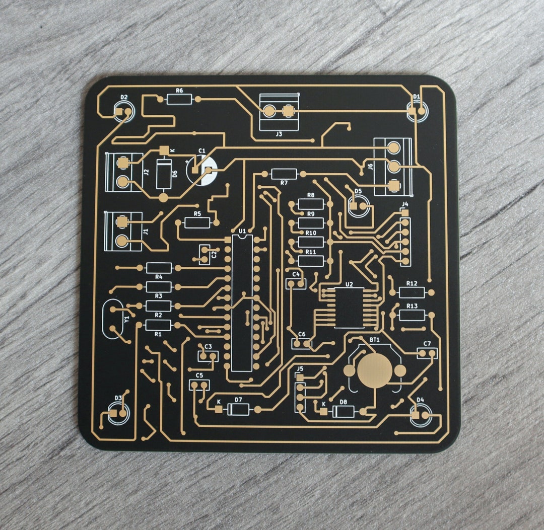 PCB Coaster (available in Different Colours and Quantities, Black, Blue ...