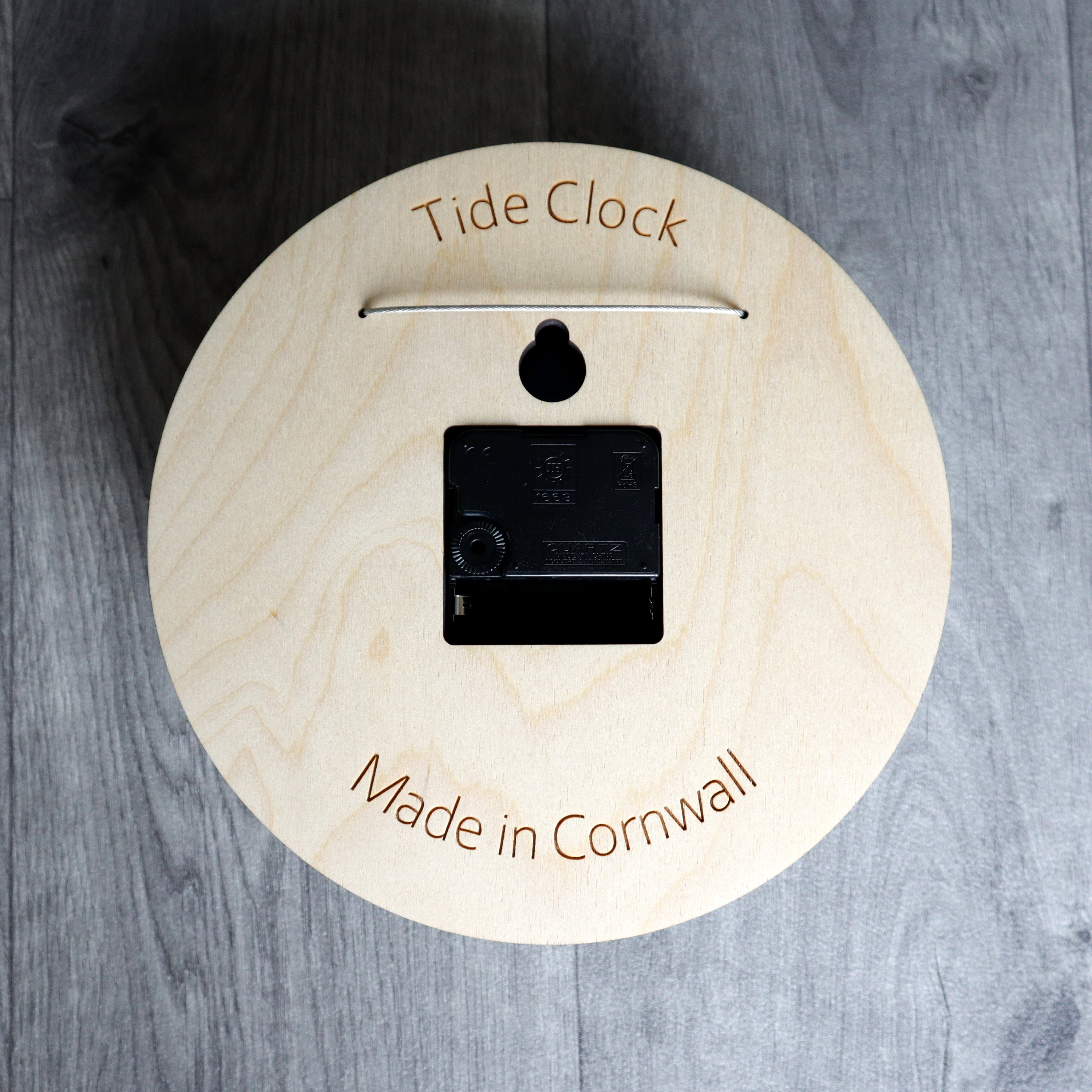 Tide Clock. Blue Face With Subtle Embossed Wave Effect, Birch Plywood ...
